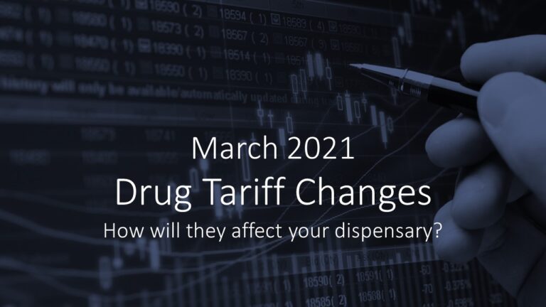 March 2021 Drug Tariff Further Update – Dispensing Doctor Experts