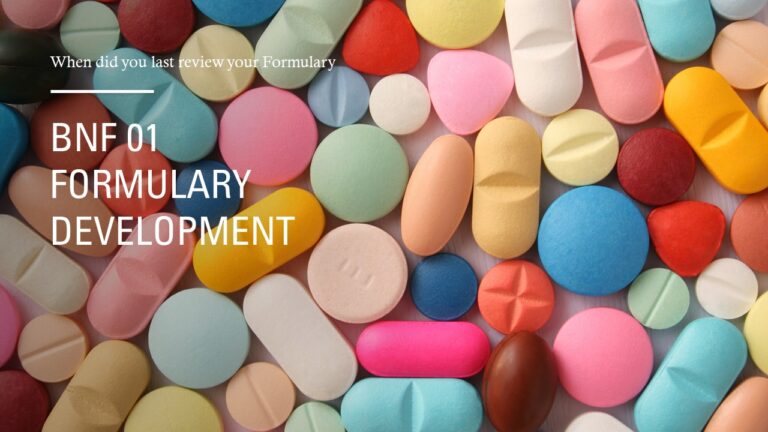 BNF 01 Formulary Development – Dispensing Doctor Experts
