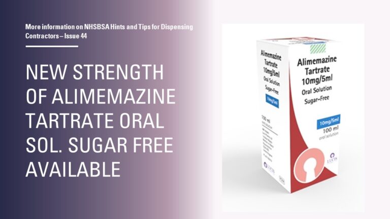 New Licensed Version of Alimemazine 10mg/5ml Oral Sol. S/f – Dispensing ...