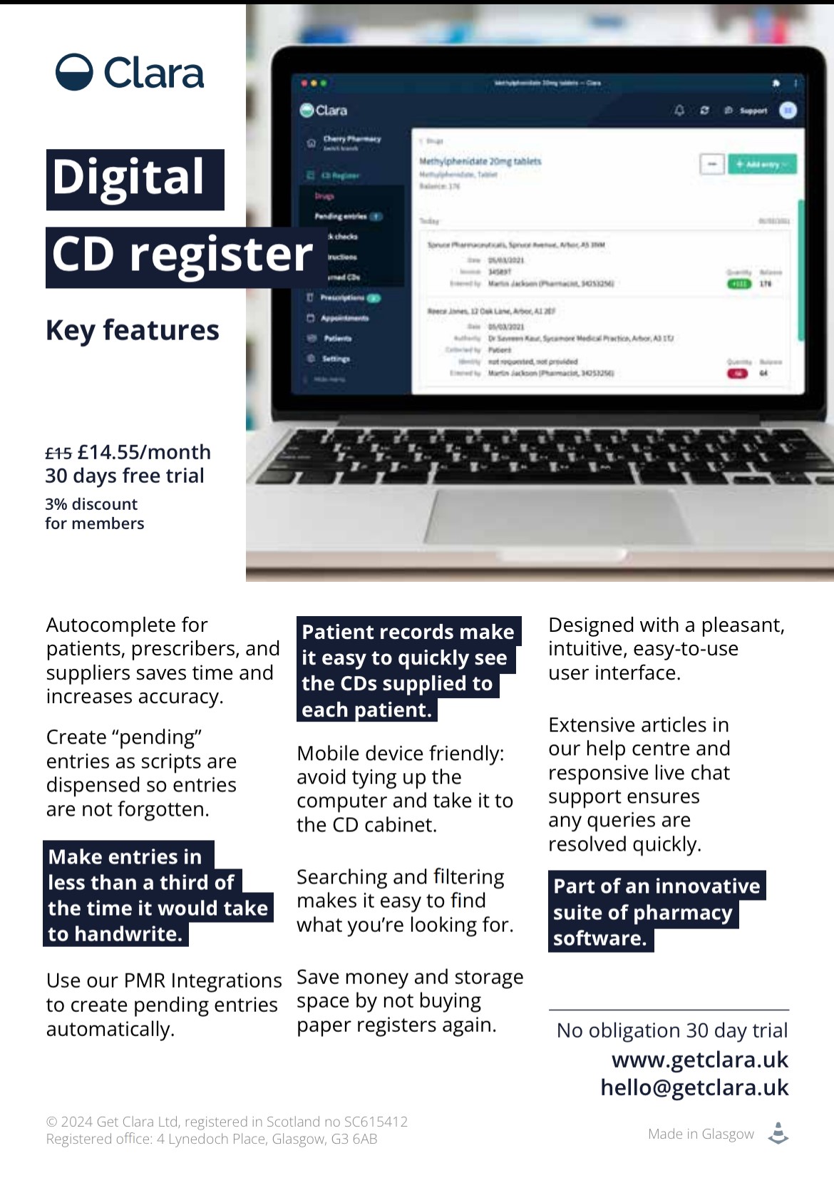 Clara – A Digital CD Register for Your Dispensary – Dispensing Doctor ...